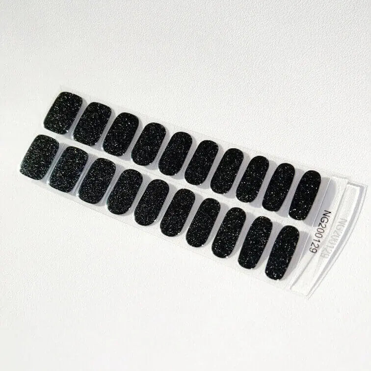 BLACK STARRY SKY - SEMICURED UV GEL NAIL STICKERS KIT NG200129 - Quinnas