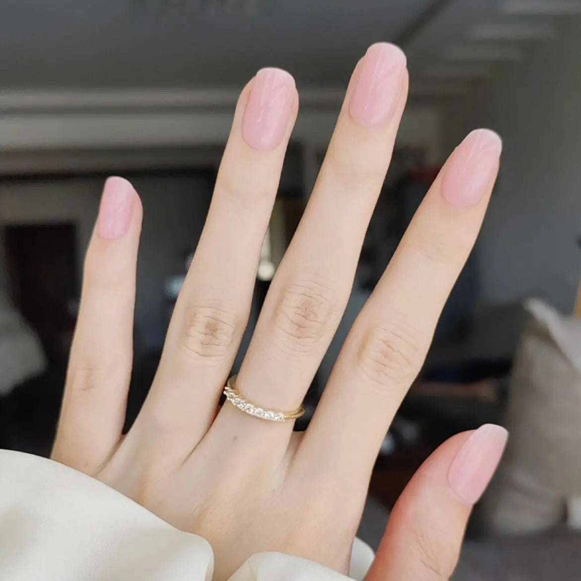 NUDE PINK - SEMICURED UV GEL NAIL STICKERS KIT NG200086 - Quinnas
